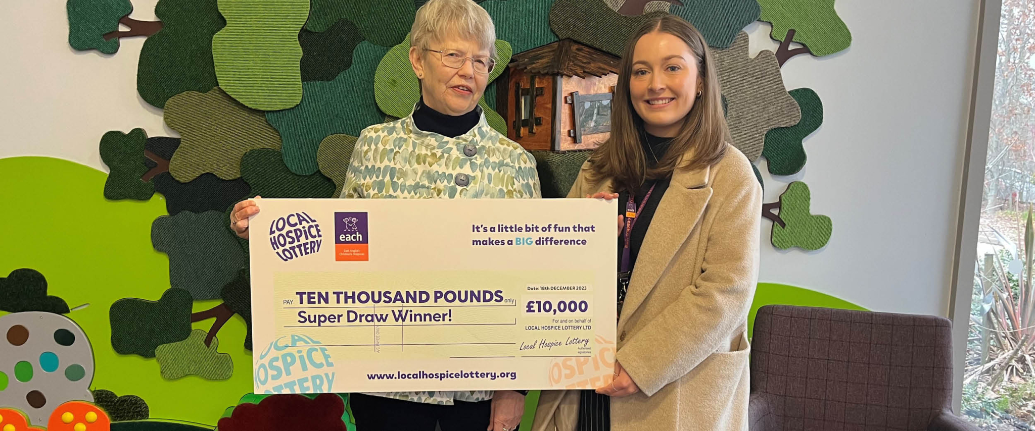 Meet our £10,000 Super Draw winner! | Local Hospice Lottery